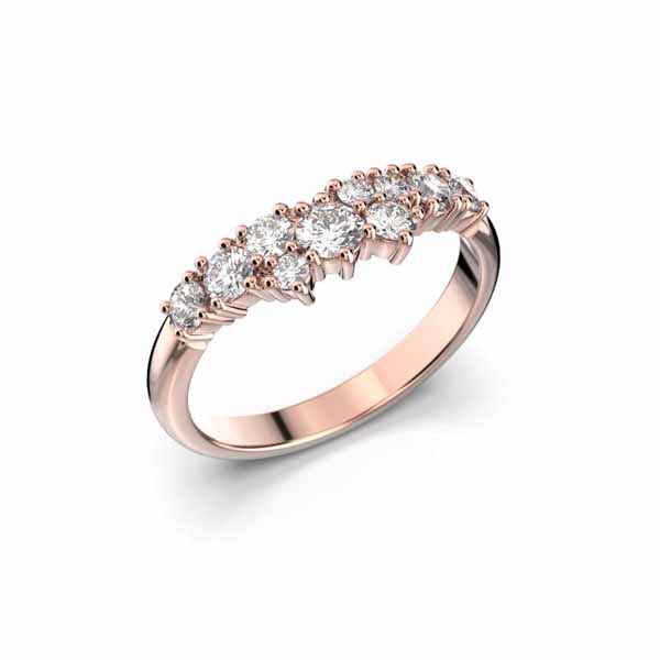 Festive Nadja Medium timanttisormus 0,50 ct punakulta - Kulta-Aika verkkokauppa