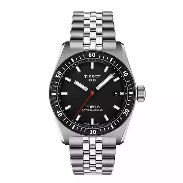 Tissot PR516 Powermatic 80 T1494071105100 38 mm - Kulta-Aika verkkokauppa