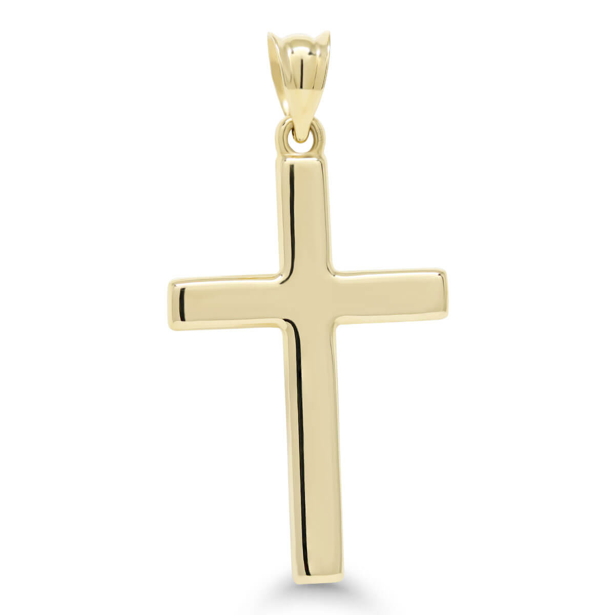 Kultainen ristiriipus 26 mm - Kulta-Aika verkkokauppa